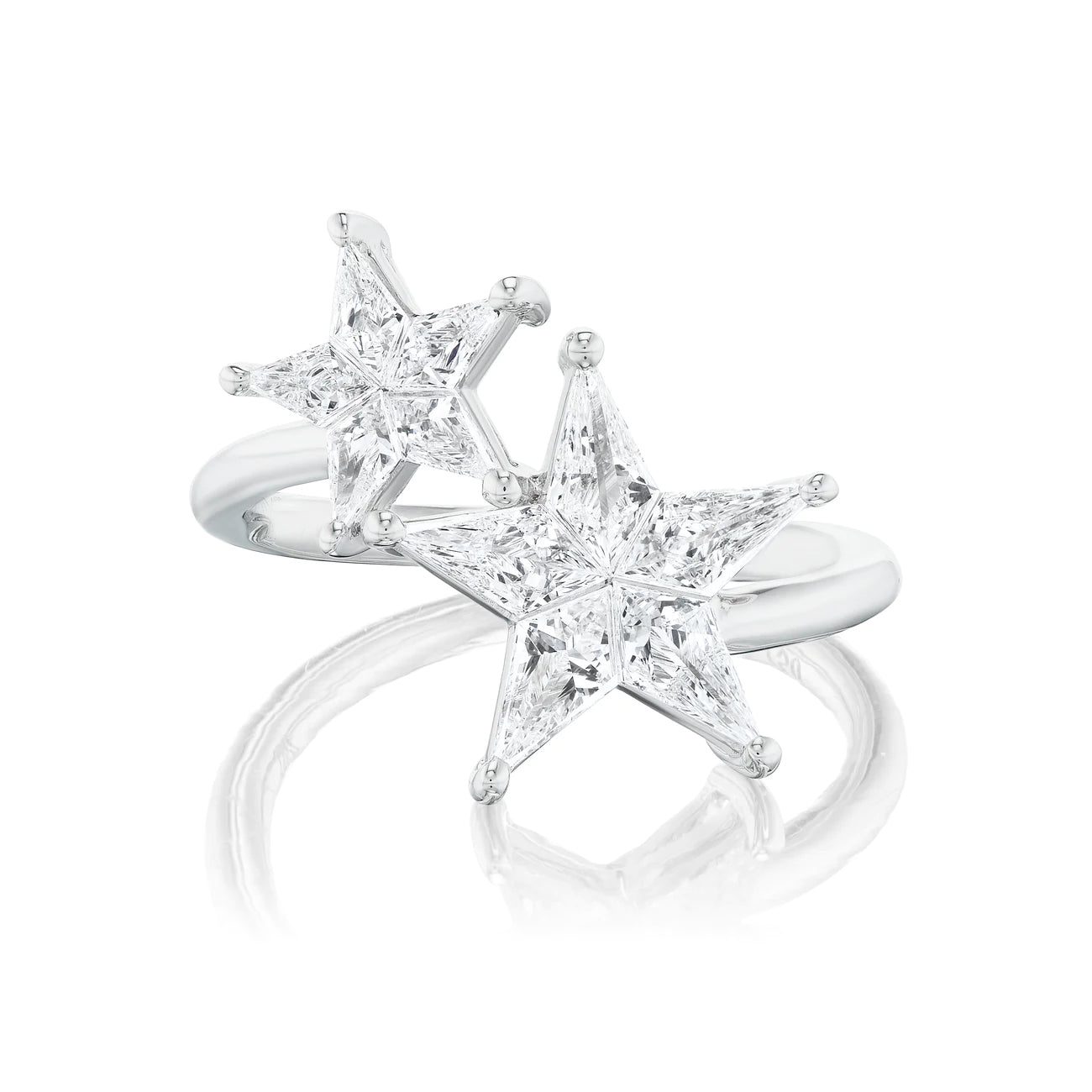 Celestial Shooting Stars Diamond Wraparound Ring