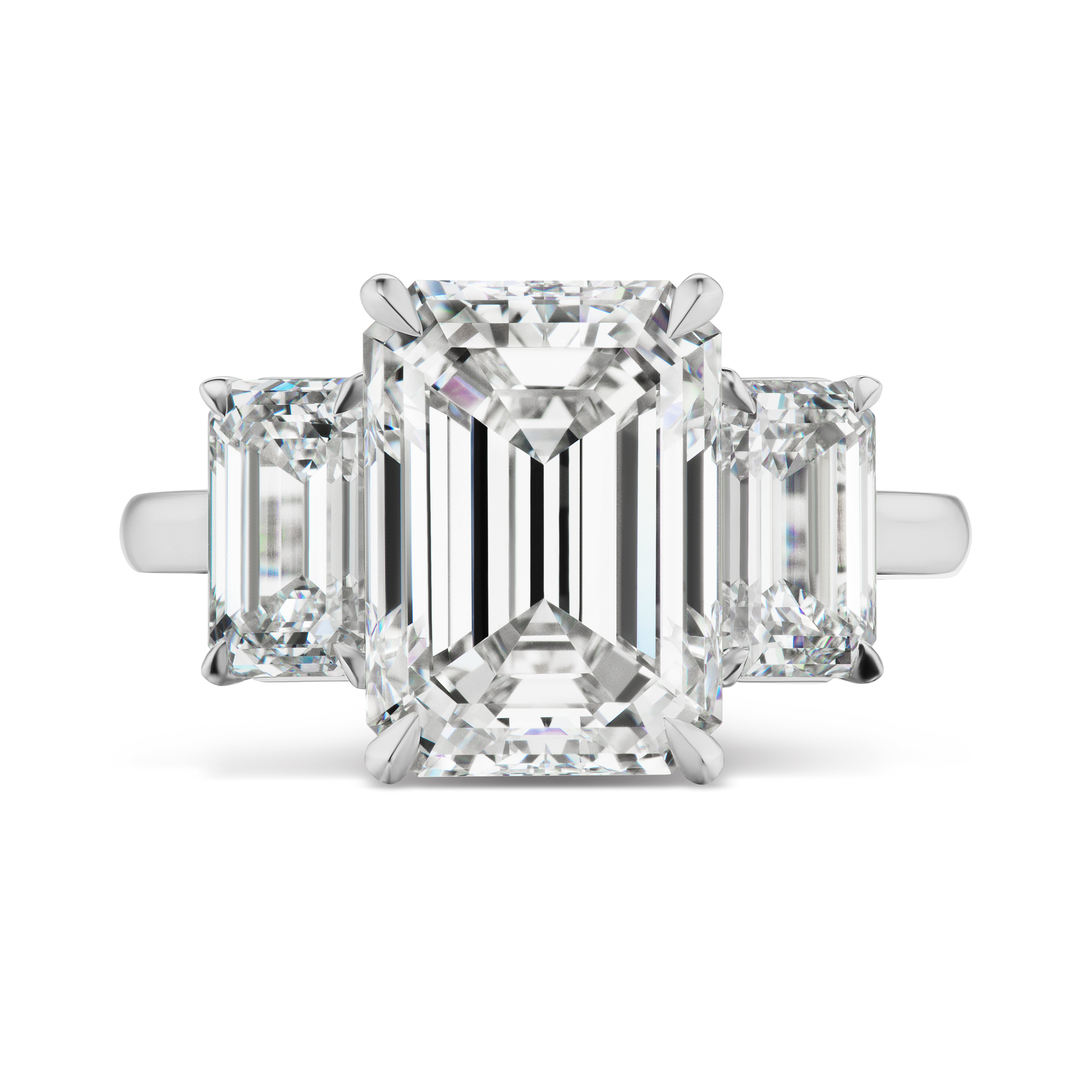 Emerald Cut Diamond Engagement Ring